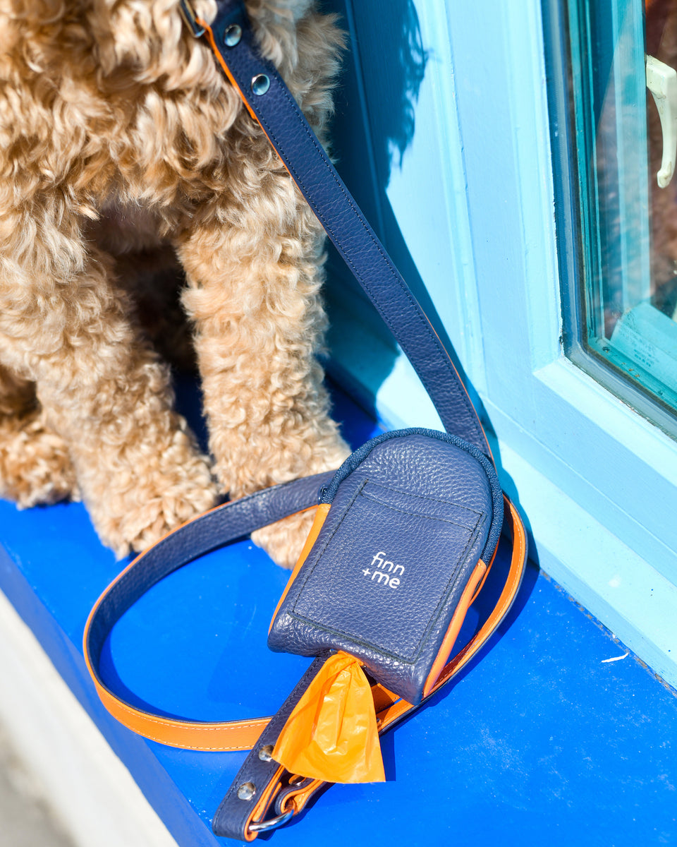 Dog Poop Bag Holder | The Pooch Purse | Navy | Finn + Me – finn + me